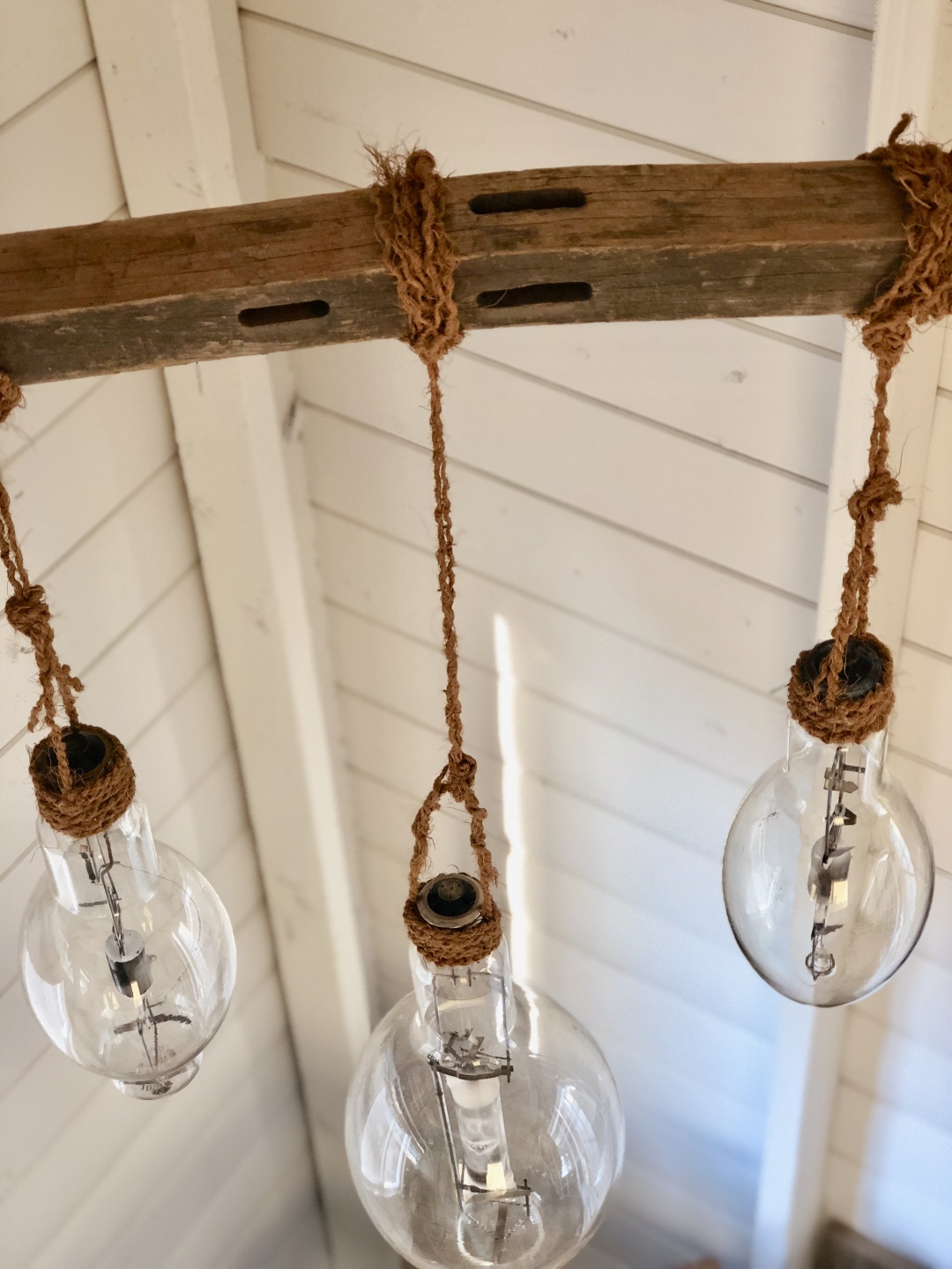 Rustic Hanging Light Bulbs - Hootshack