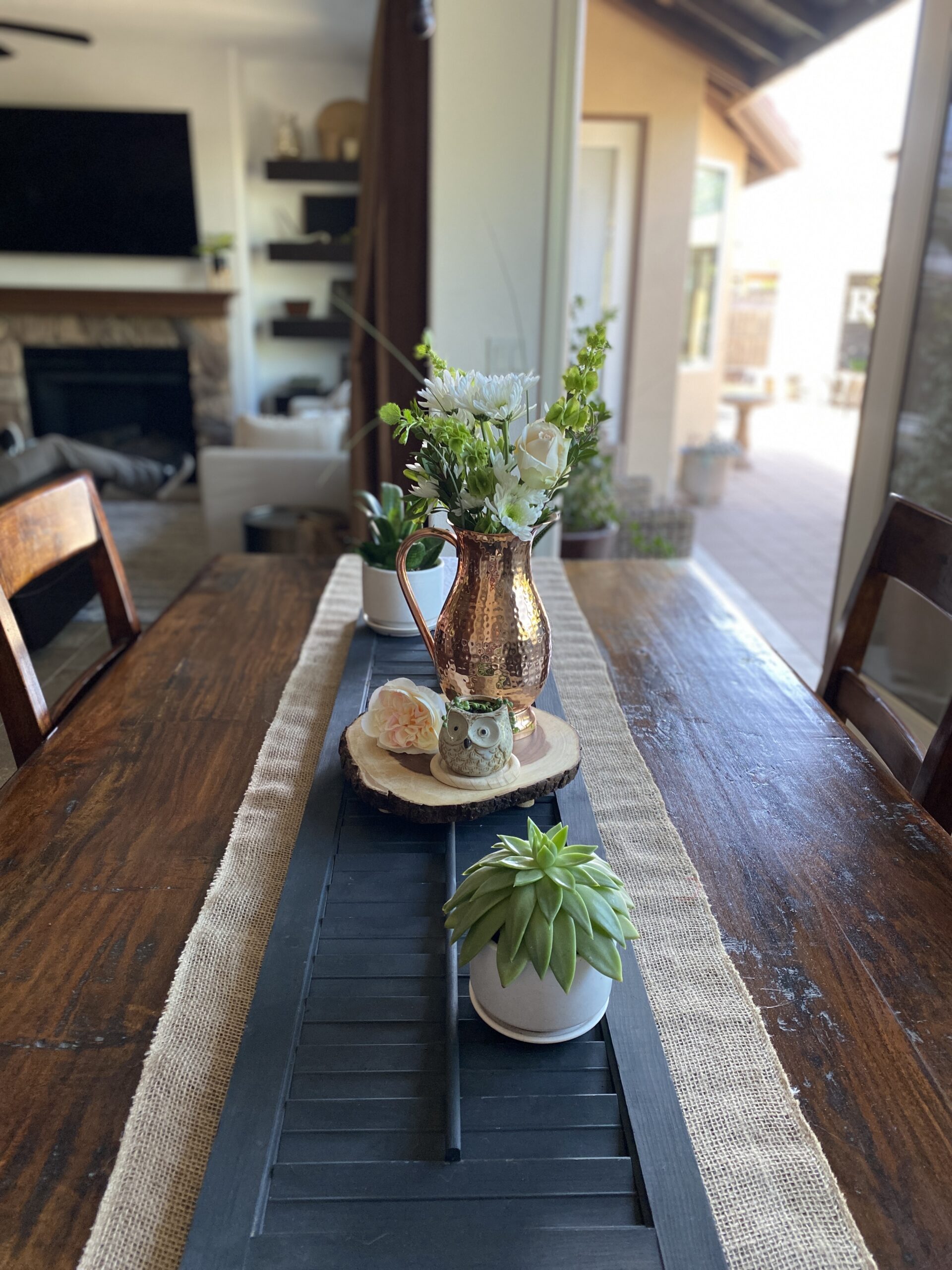 My Simple Spring Dining Table Decor - Hootshack