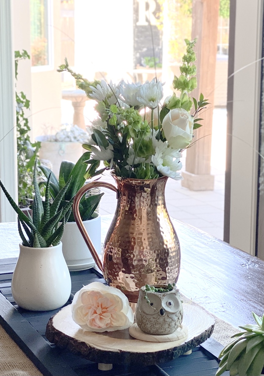 My Simple Spring Dining Table Decor - Hootshack