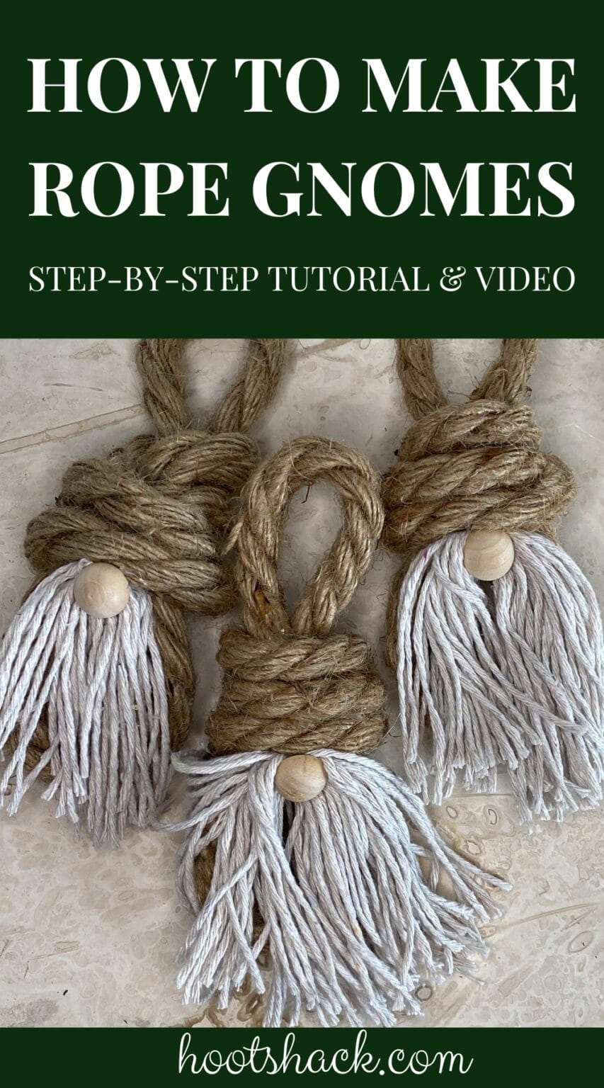 Rope Gnomes: DIY Gnomes Ornaments With Rope - Hootshack