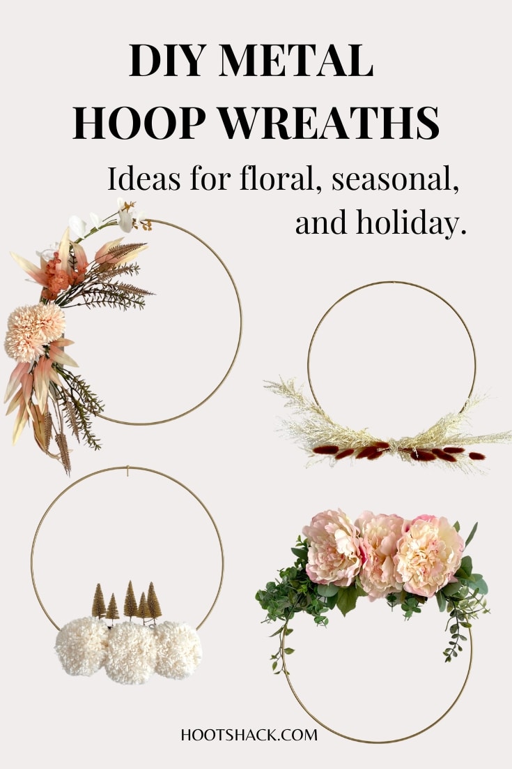 Metal Hoop Wreath DIY (Ideas and Instructions)