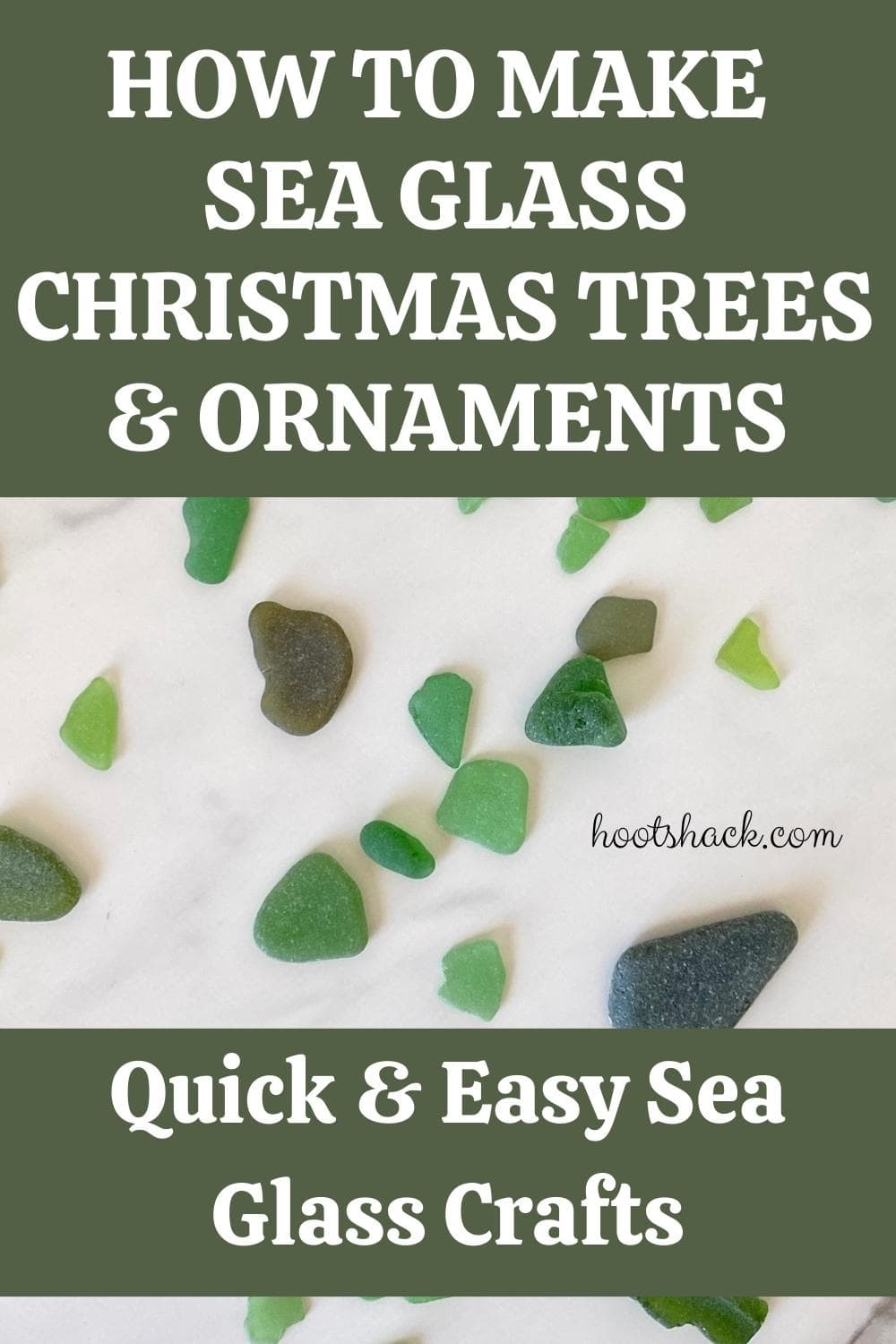 Make A Festive DIY Sea Glass Christmas Tree And Ornaments | Easy Tutorials