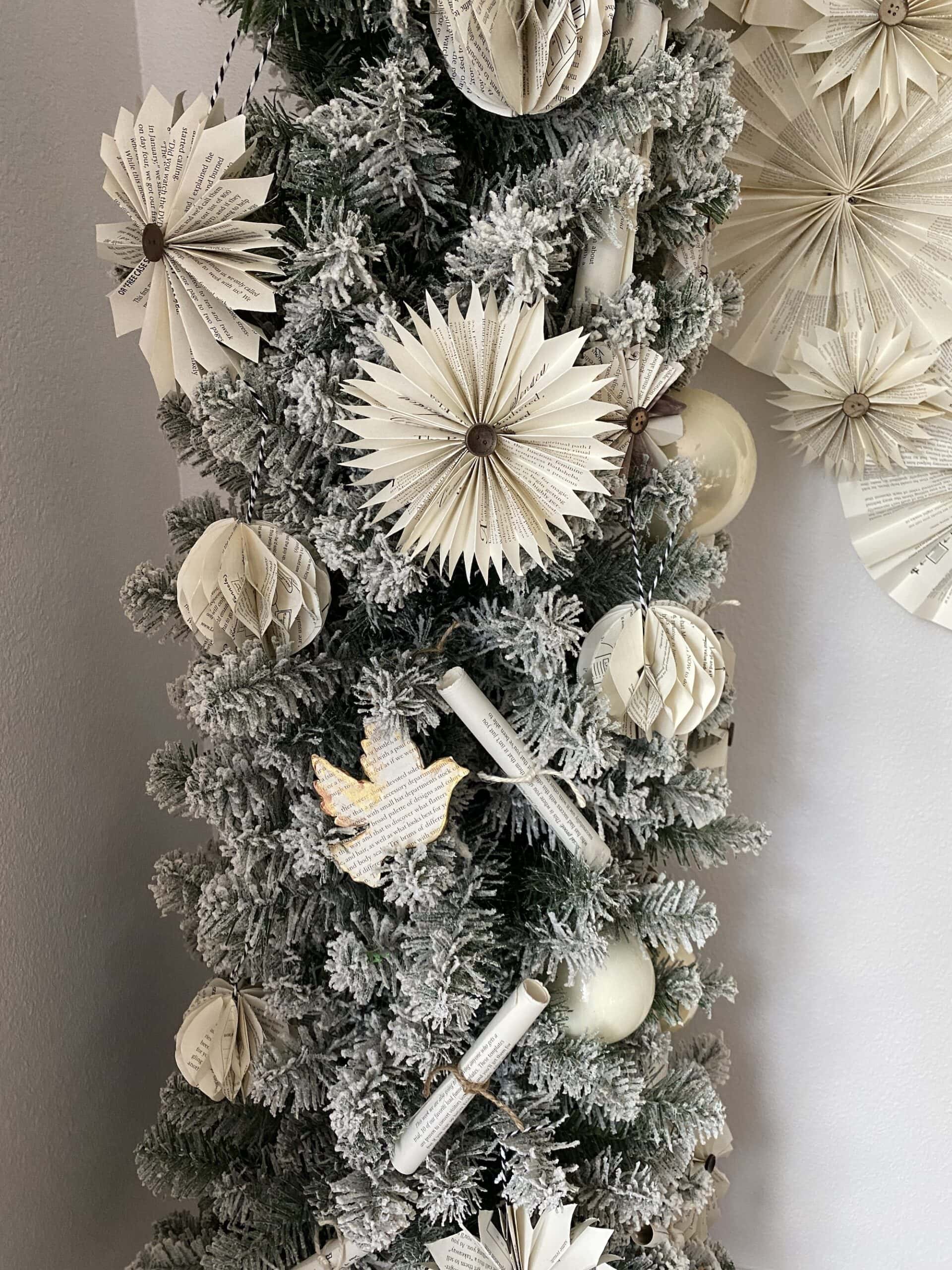 DIY Book Page Ornaments: Easy Tutorials