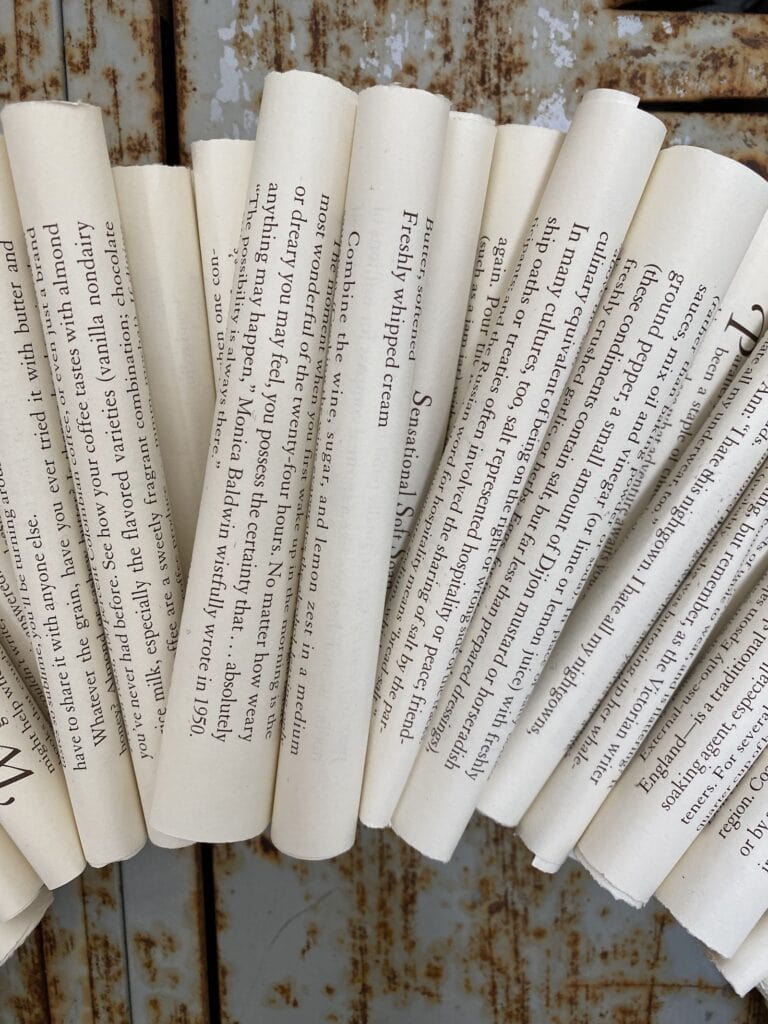 Book Page Wreath DIY: Easy Tutorial