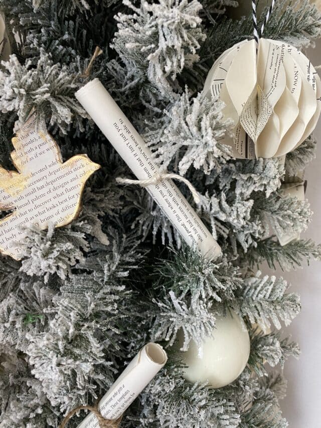 DIY Book Page Ornaments: Easy Tutorials