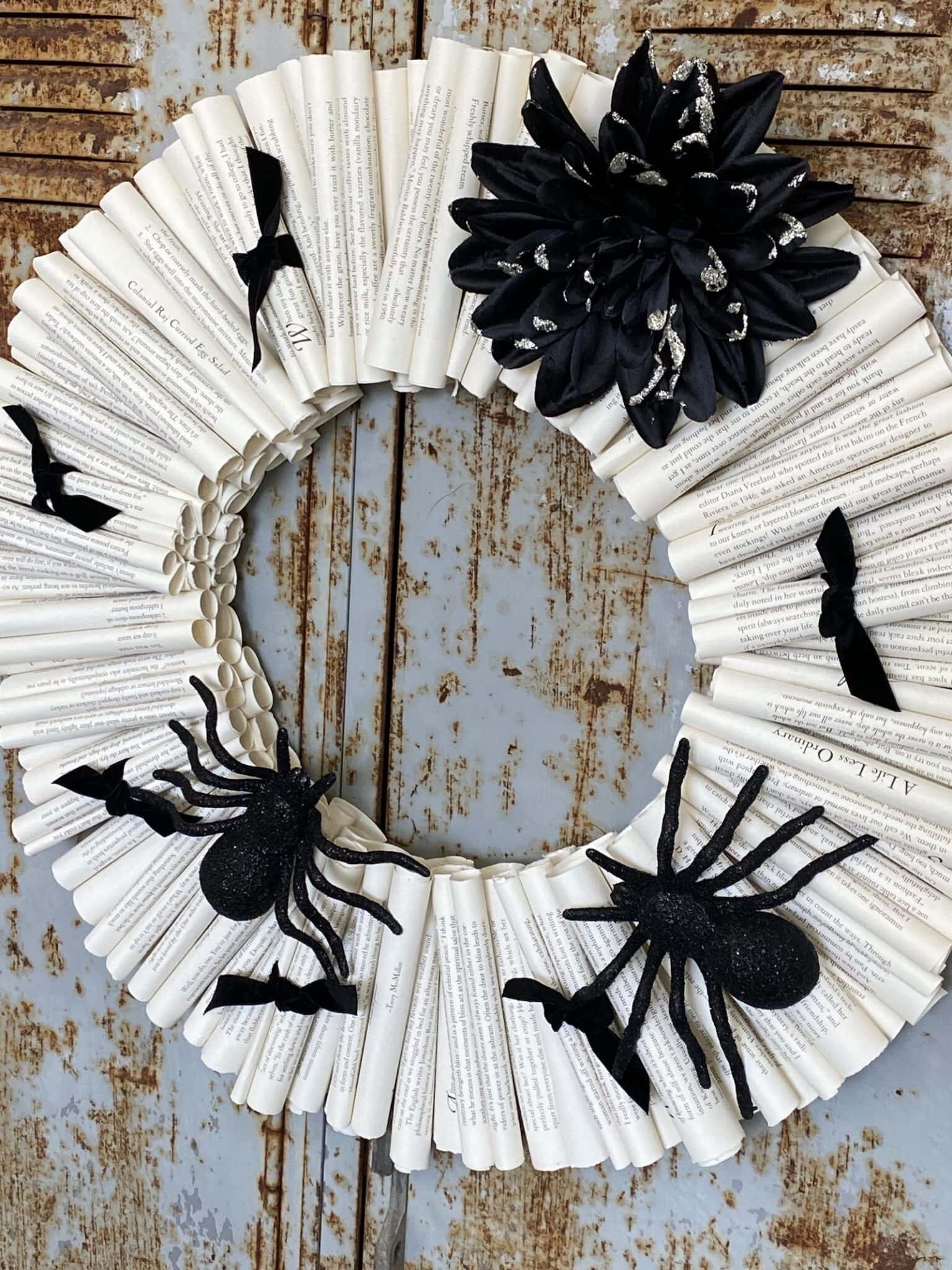 Book Page Wreath DIY: Easy Tutorial